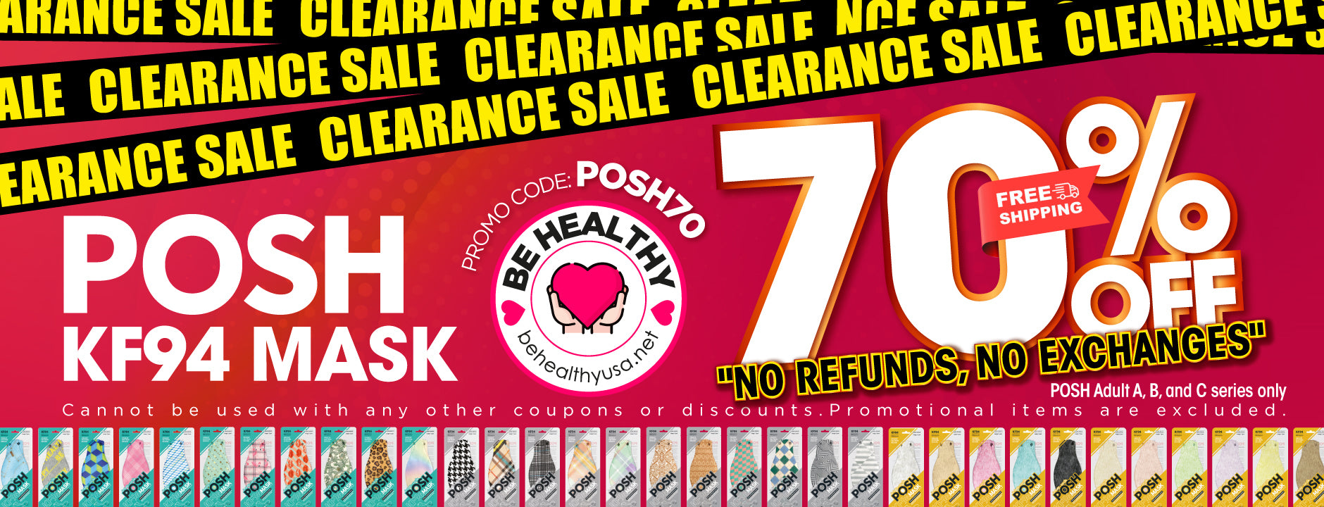 KF94 Masks, Posh, BOTN, Blue Mask, Cosmetics, Ginseng – Be Healthy